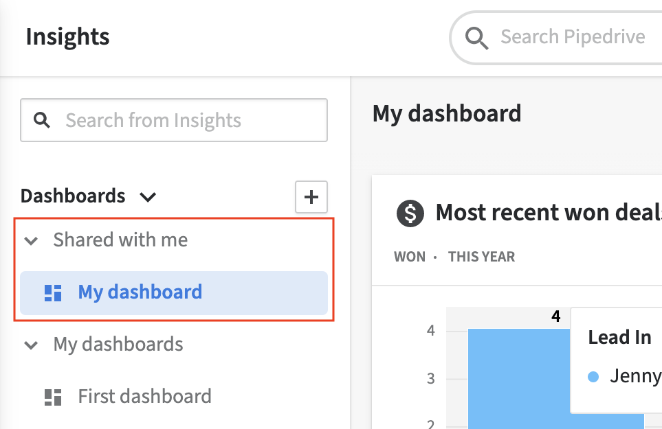 Shareable Insights - Knowledge Base | Pipedrive